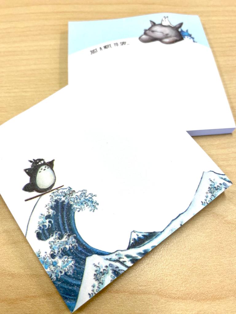 Sticky Note- Fan Art of Totoro | The Wave 7.2cm x 7.2cm Sticky Note ...