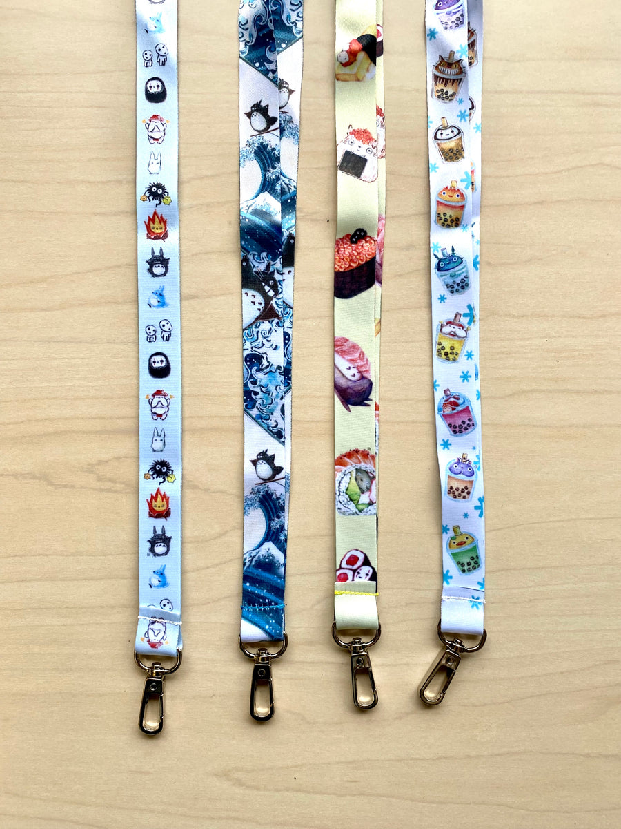 Lanyard - Fan Art of Ghibli and Japanese Food | Nylon | 2cm x 90cm Lan ...