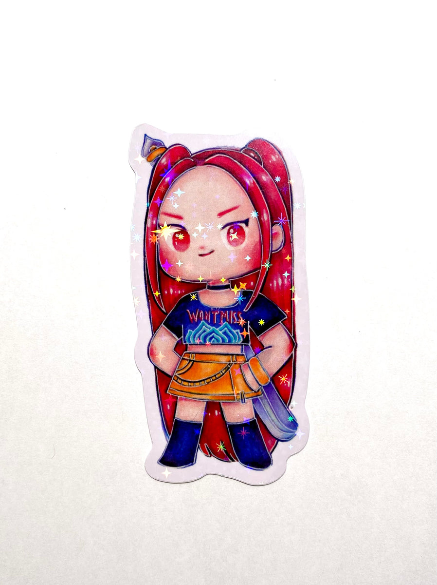 Sticker- Fan Art of Kpop Demon Hunters- Huntrix (3 Style Options) | 3 ...
